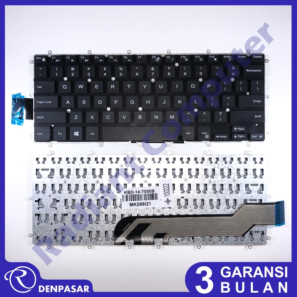 Jual Keyboard Dell Inspiron 14 7460 7466 7472 7467 No Backlight ...