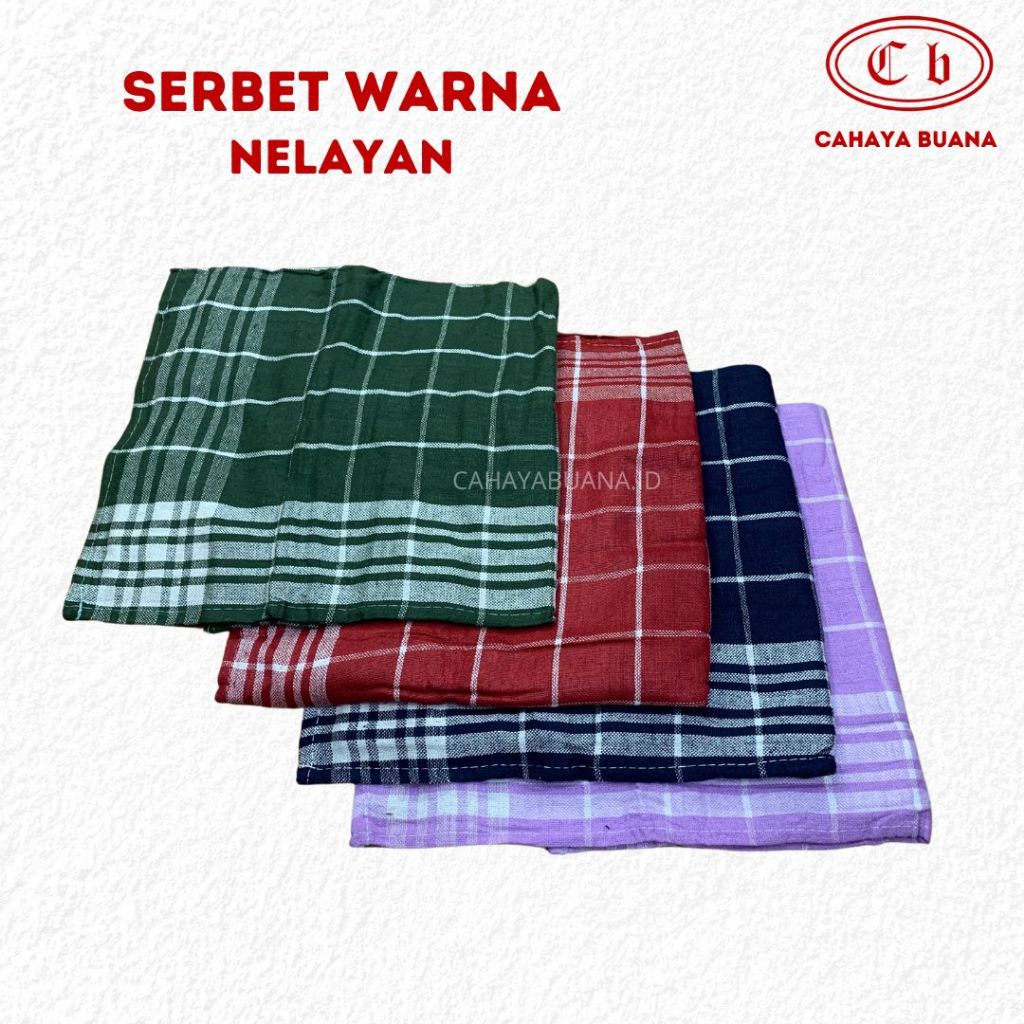 Jual [ 12 PCS ] Kain Serbet Warna / Lap Tangan Warna 1 LUSIN isi 12 Pcs ...