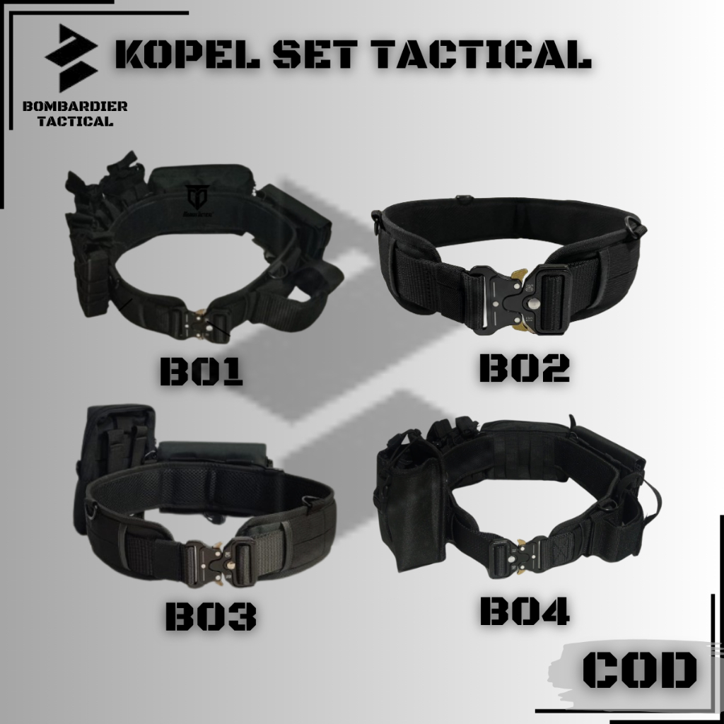Jual TERMURAH IKAT PINGGANG PRIA KOPEL / KOPEL SET TACTICAL / KOPEL SET ...