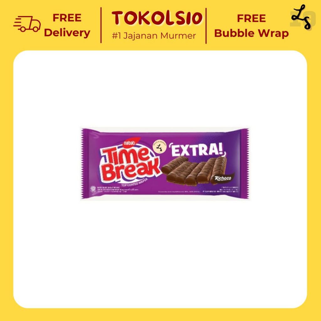Jual Nabati Time Break 2000 Wafer Salut Coklat 1 Pack Isi 10 pcs @36gr ...