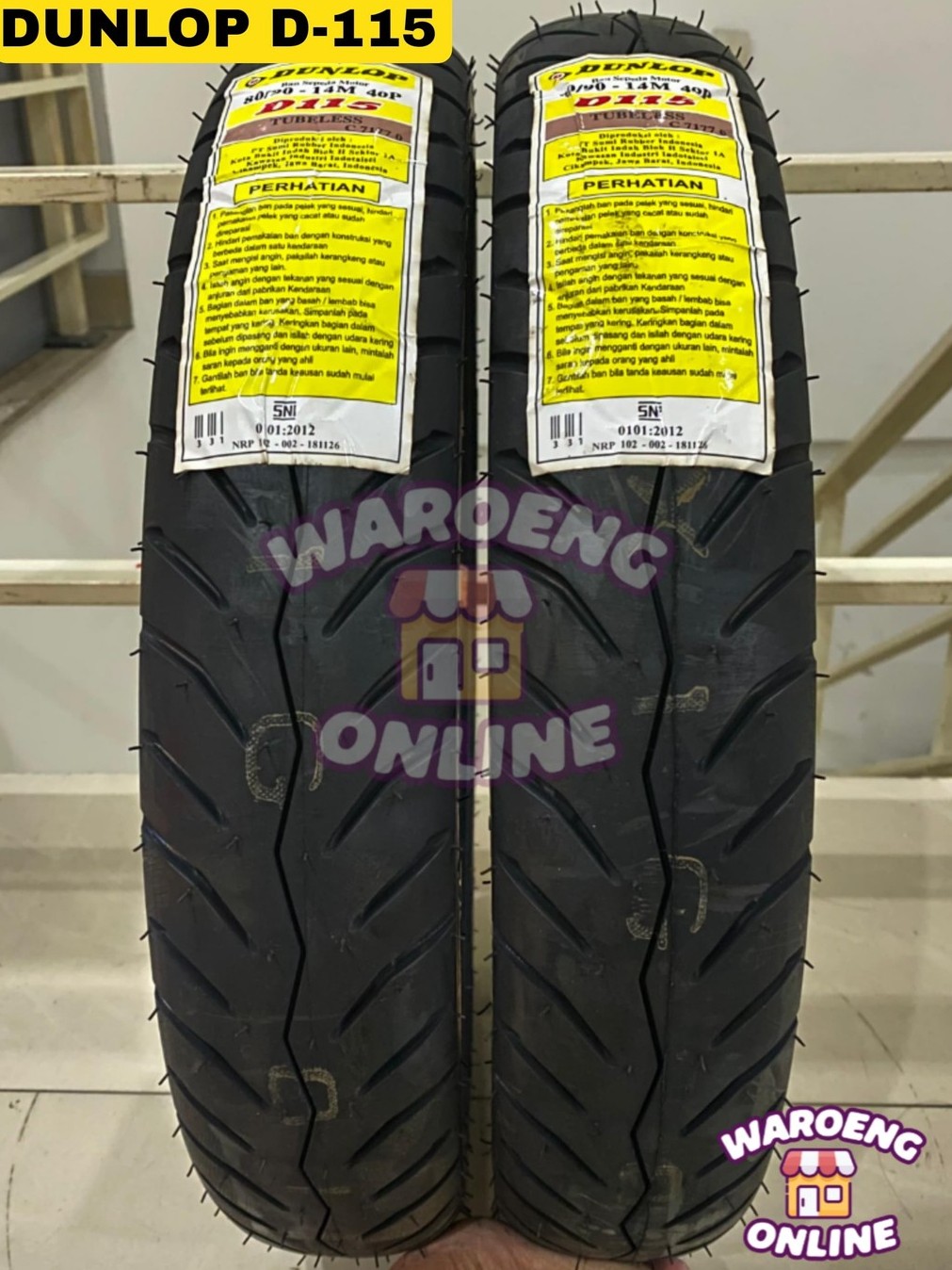 Jual DUNLOP D115 RING 14 BAN MATIC TUBELESS UKURAN 80/90-14 | 90/90-14 ...