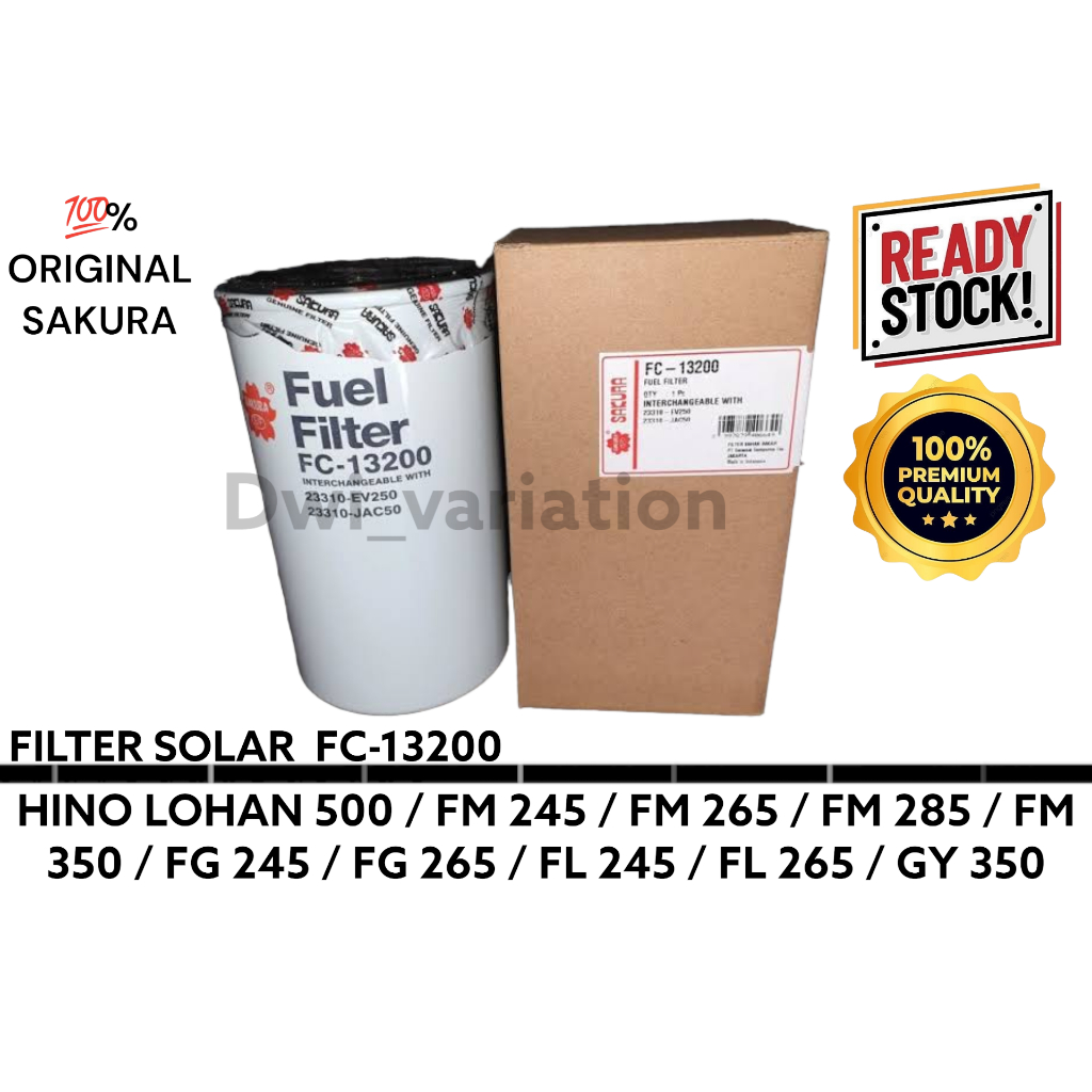 Jual FILTER SOLAR HINO LOHAN 500 FM/FG/FL/GY ORIGINAL PRODUK SAKURA FC ...