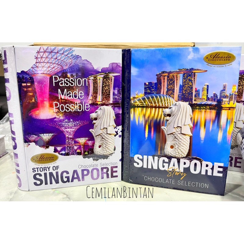 Jual Cemilanbintan ( Alessio Book story merlion Singapore 120gr ...