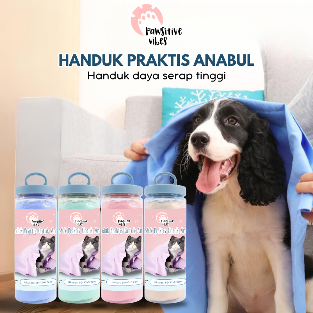 Jual PET Towel Grooming Hewan - Handuk Mandi Hewan Anjing Kucing ...