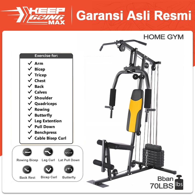 Jual Home gym 1 Sisi Alat Olahraga Multigym Alat Fitnes Gym angkat ...