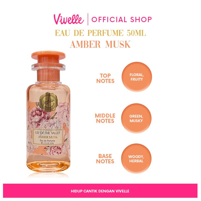 Jual Ariela New EDP Parfum Glass 50ml Halal & BPOM - Amber Musk (Peach ...
