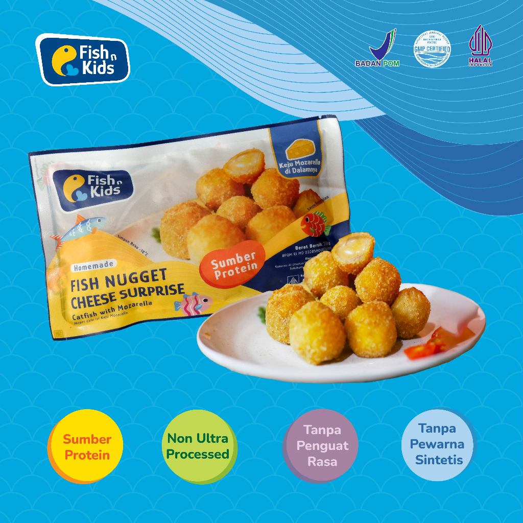 Jual Nugget Homemade MPASI Ikan Lele Cheese Surprise 250 gram/ Frozen ...