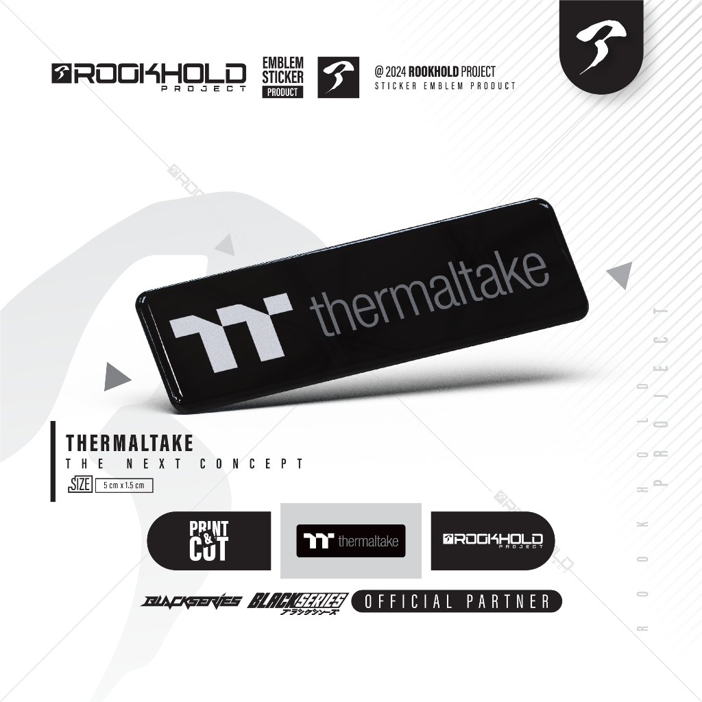Jual Stiker Emblem Thermaltake | Stiker Timbul Thermaltake Logo ...