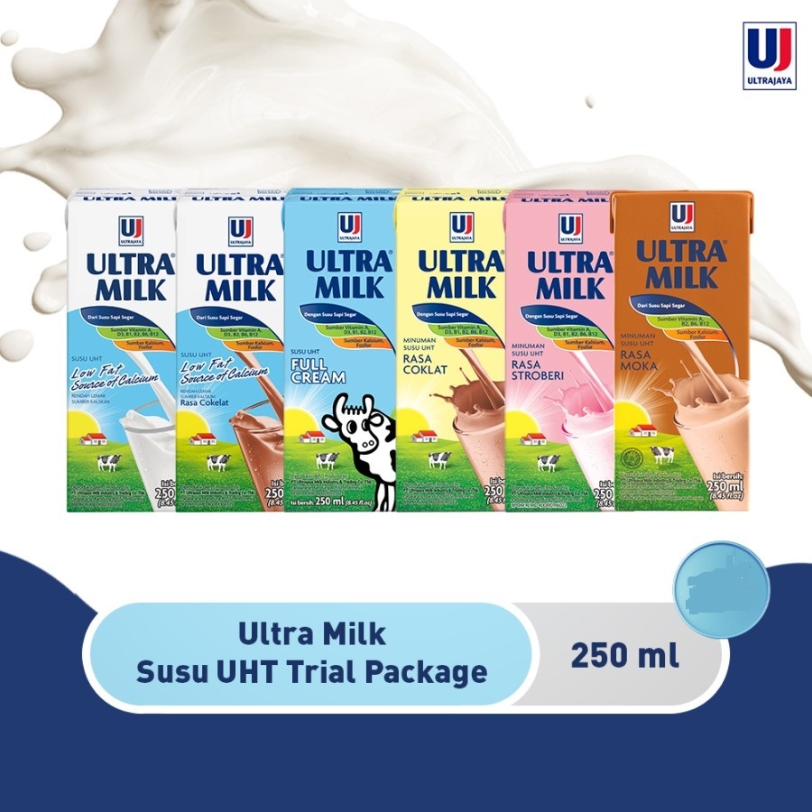 Jual Susu Ultra Milk UHT 250ml per karton isi 24pcs - All Varian [GRAB ...
