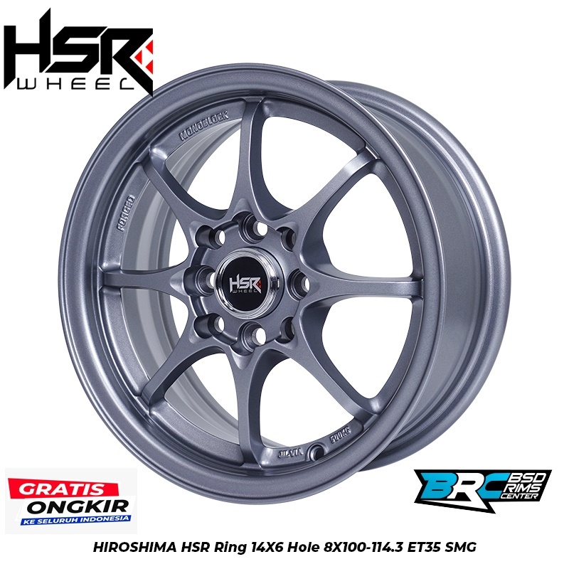 Jual VELG JARI2 RING 14 HSR HIROSHIMA COCOK BUAT MOBIL BRIO AGYA AYLA R14 | Shopee Indonesia