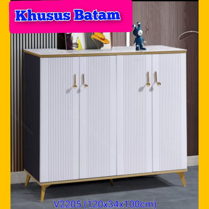 Jual LEMARI SEPATU V2205(120x34x100cm)lemari serbaguna/cabinet meja ...