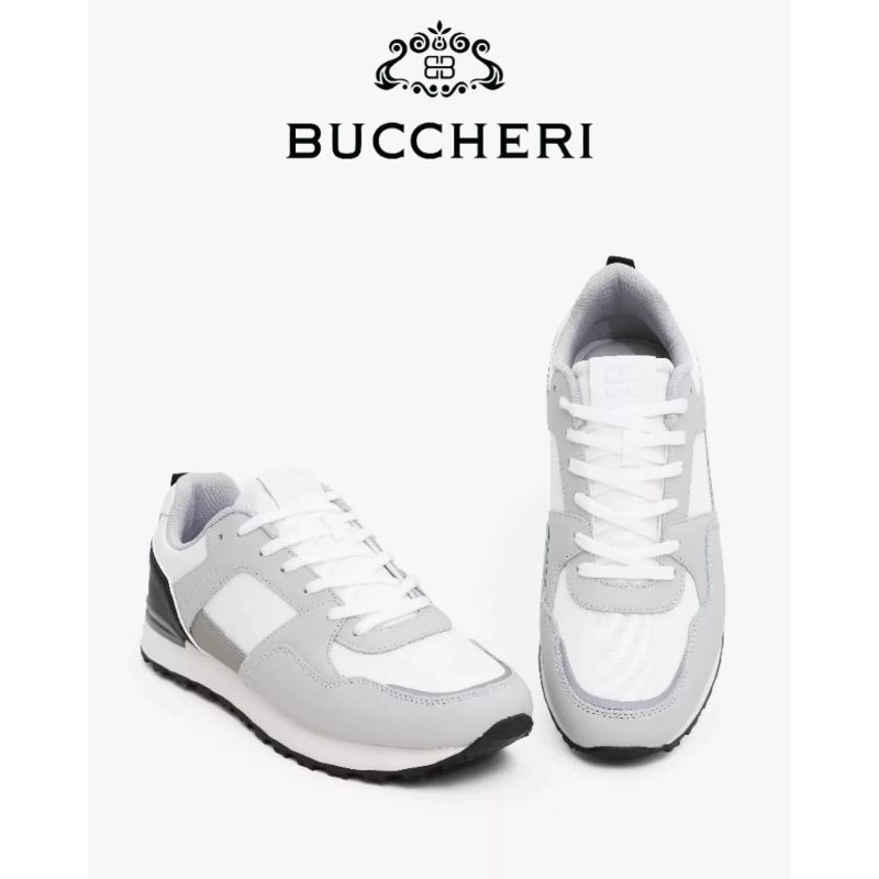 Jual BUCCHERI Sepatu Sneakers Pria Jorge White - BL4067 | Shopee Indonesia