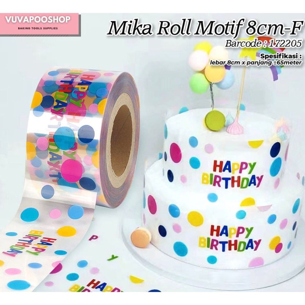 Jual Mika Roll Motif F / Plastik Pinggiran Kue / Plastik Mika | Shopee ...