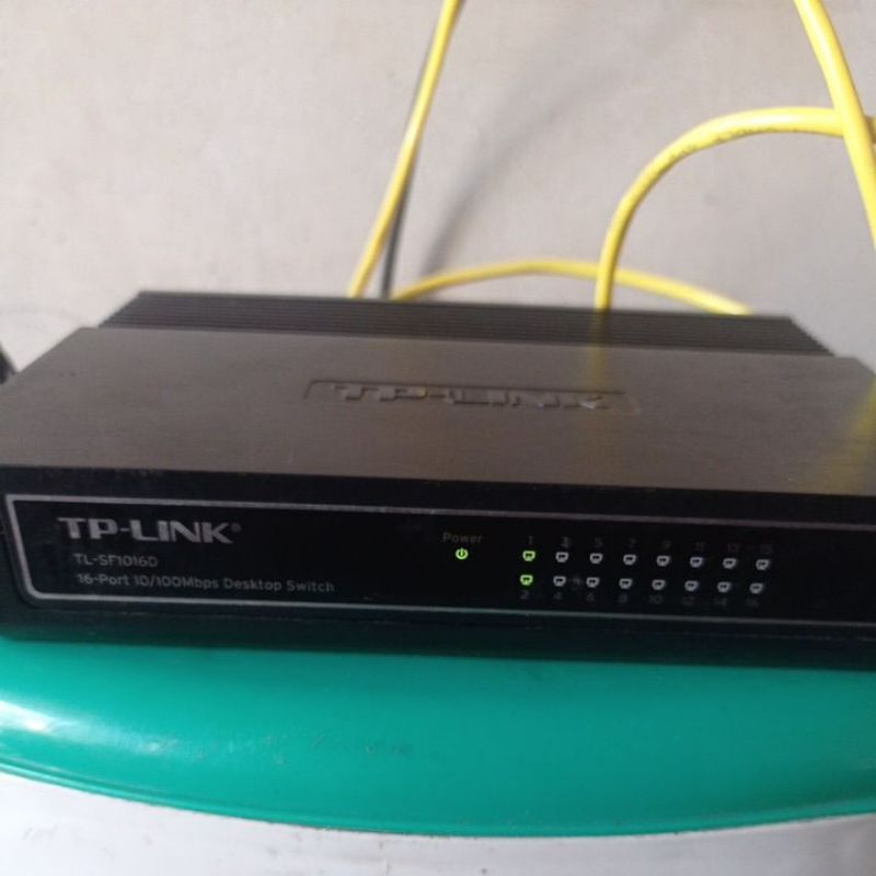Jual TPLINK 16 PORT TL-SF1016D ETHERNET SWITCH HUB RT RW NET PPPOE OLT ...