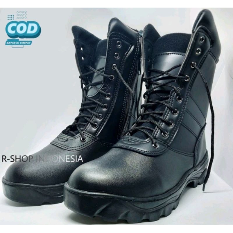 Jual sepatu pdl pria/sepatu satpam/sepatu pdl TNI polri | Shopee Indonesia