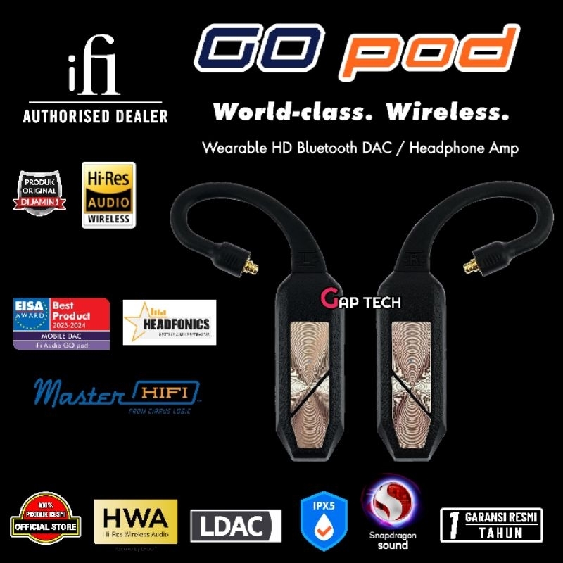 Jual iFi GO Pod / GoPod Wearable HD Bluetooth DAC and headphone amp ...