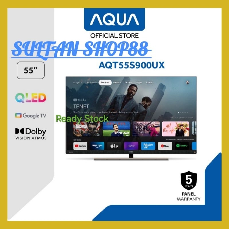 Jual AQUA ANDROID TV AQT55S900UX 4K UHD 55 INCH DOLBY VISION & DOLBY ...