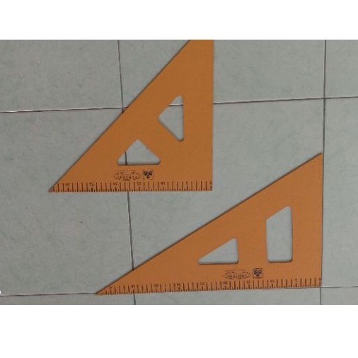 Jual PENGGARIS/GARISAN SEGITIGA BESAR (1 SET ISI 2 PCS) | Shopee Indonesia