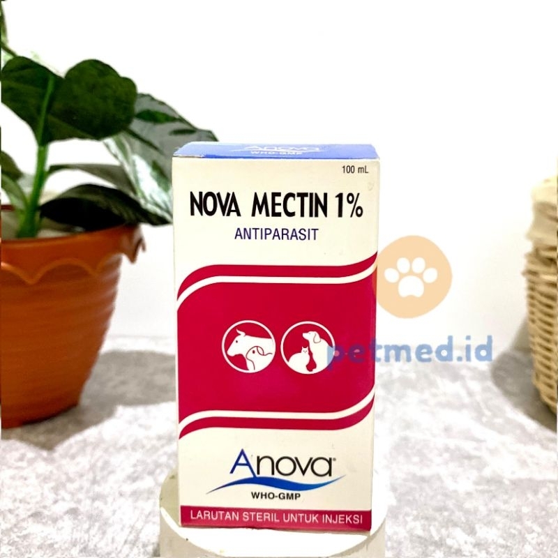 Jual NOVA MECTIN 1% (untuk gudig hewan, lsd, dan antiparasit) inj 100ml ...