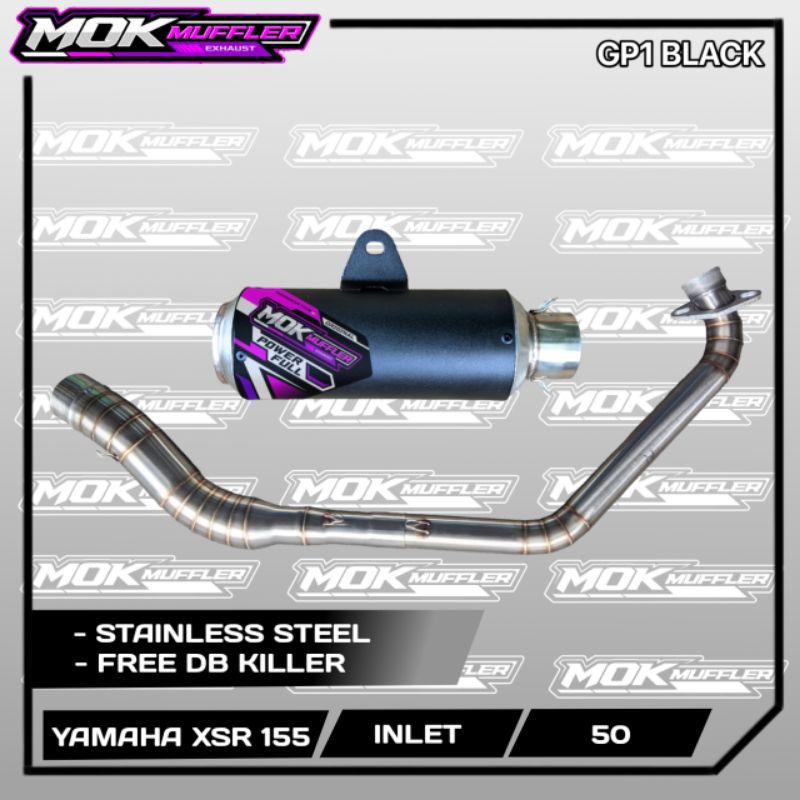 Jual Knalpot Yamaha XSR 155 Full System Type GP1 Black | Shopee Indonesia