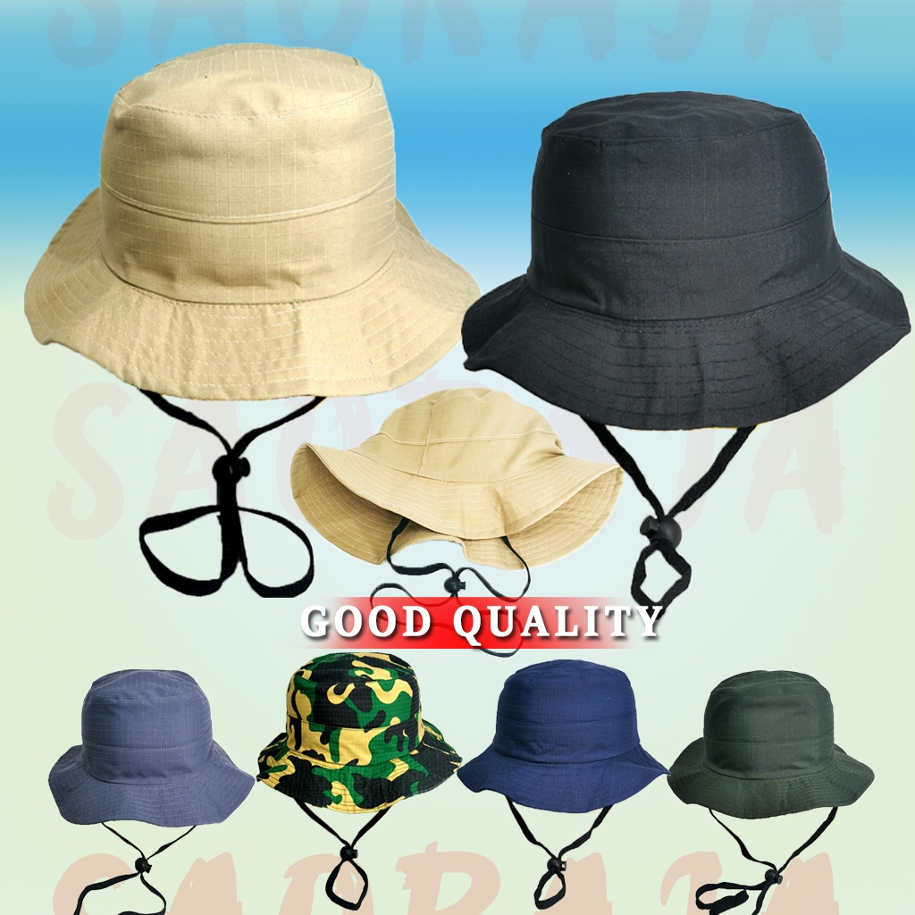 Jual TOPI RIMBA DEWASA BAHAN RIPSTOP BUCKET OUTDOR TOPI GUNUNG PRIA DAN ...