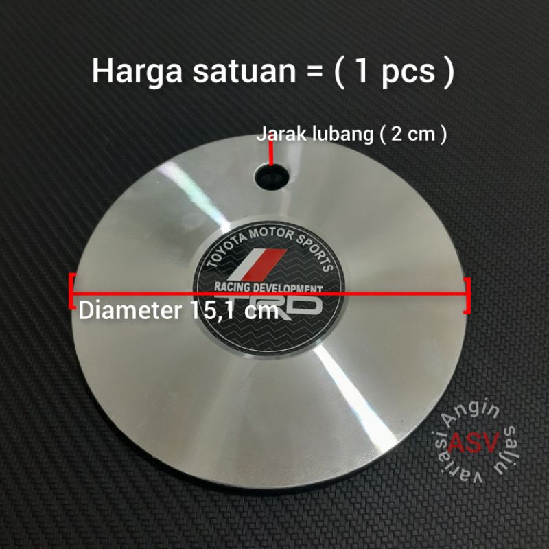 Jual dop roda tutup velg mobil racing variasi trd diameter 15,1 cm ...