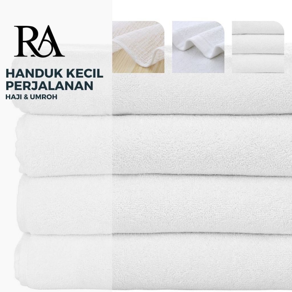 Jual Royal Abiya Handuk Kecil Putih Lembut 30x70 Portable Perlengkapan ...