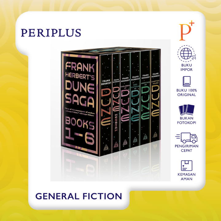 Jual Frank Herbert's Dune Saga 6-Book Boxed Set: Dune, Dune Messiah ...