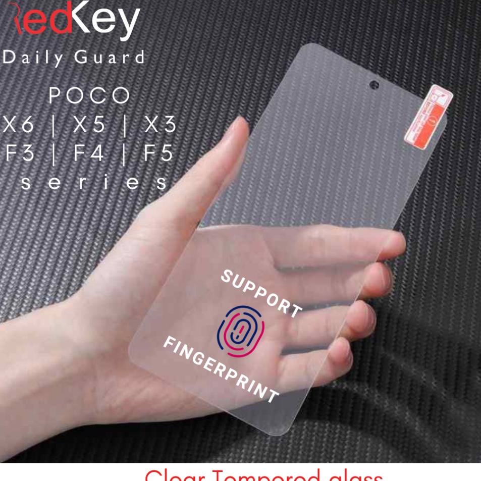 Jual QEr Redkey Tempered Glass Xiaomi Poco X6 X5 X3 F5 F4 F3 NFC Pro GT ...