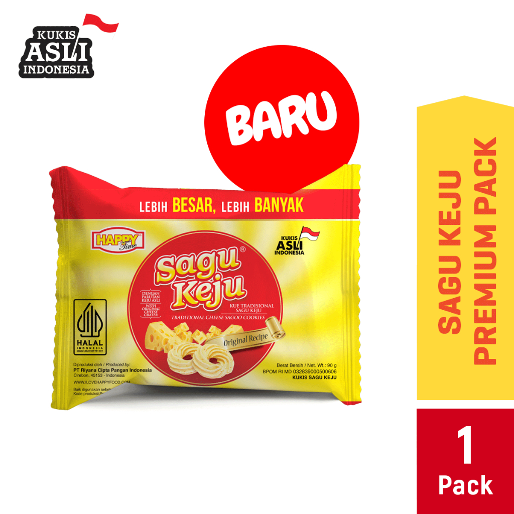 Jual Happy Time Sagu Keju Premium Pack | Shopee Indonesia
