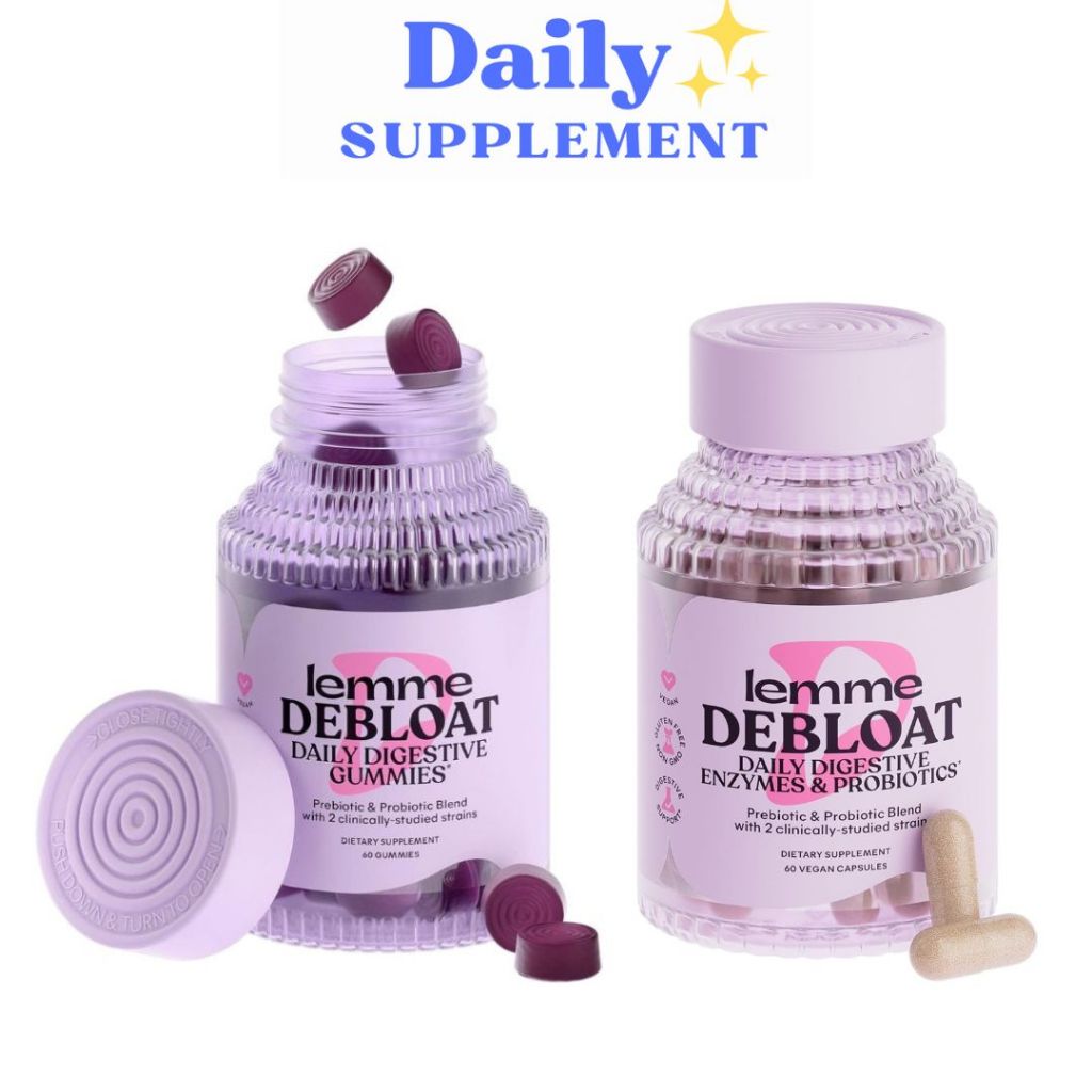 Jual Lemme Debloat Daily Digestive Gummies w/ 2 Probiotics&Prebiotic ...