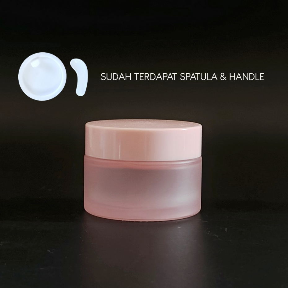 Jual POT KRIM 30GR PINK DOFF KACA TEBAL - TUTUP HITAM / PUTIH / PINK ...