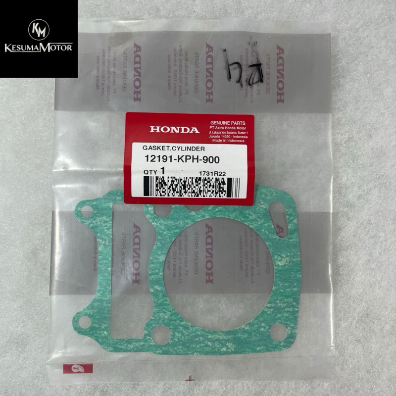 Jual PERPAK GASKET PAKING BLOK CYLINDER HEAD KARISMA SUPRA X 125 ASLI ORIGINAL HONDA GENUINE ...