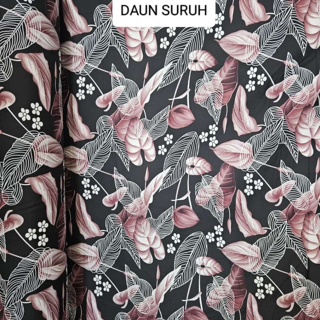Jual [PART 1A] Daun 1/2 meter Kain Katun Disperse Grade A polimikro ...