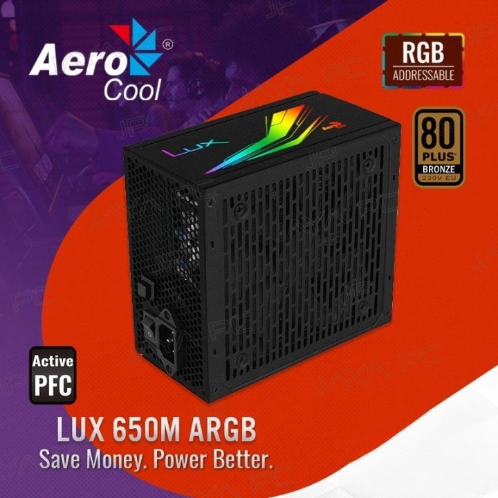 Jual Aerocool LUX RGB 80+ Bronze 650M Modular PSU/ Power Supply 650 W ...