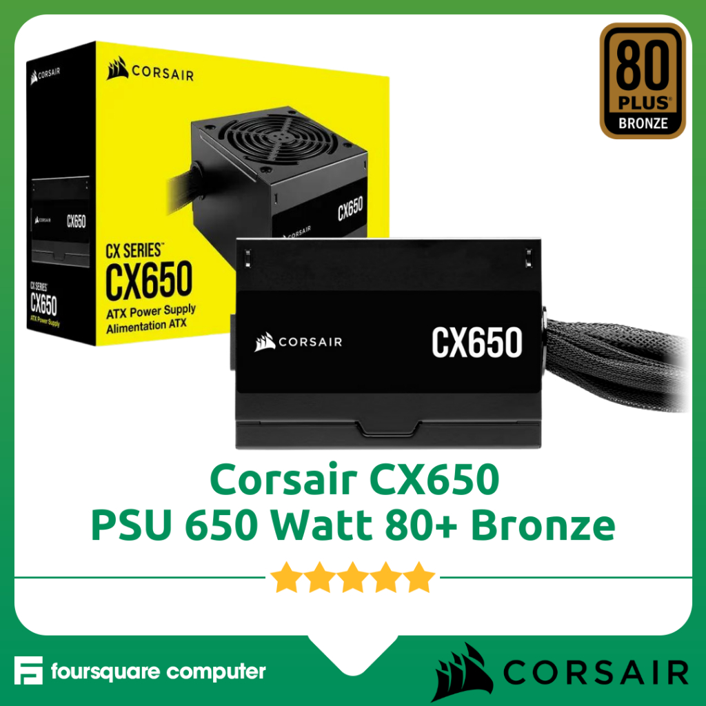 Jual PSU Corsair CX650 650 Watt 80 Plus Bronze | 650W Resmi | Shopee ...