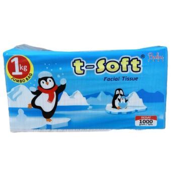 Jual Tissue T-Soft 1000 gram 2 ply facial tissue murah | Shopee Indonesia