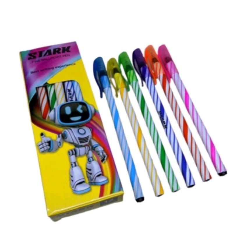 Jual TERMURAH!! Pen Lilin Ulir Stark Ballpoint Pulpen Pena ST9106 12 ...