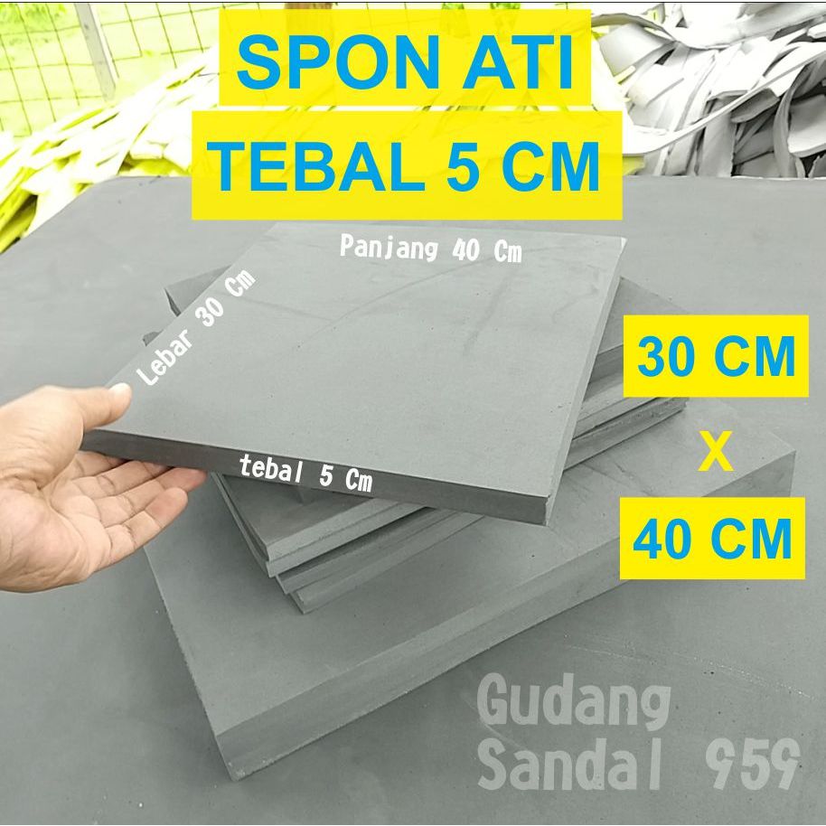 Jual SPON ATI / BUSA ATI / SPON EVA TEBAL 5 CM WARNA HITAM UKURAN 30 CM ...