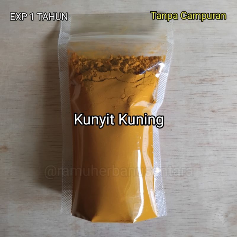 Jual Bubuk kunyit kuning 100 gram | Shopee Indonesia