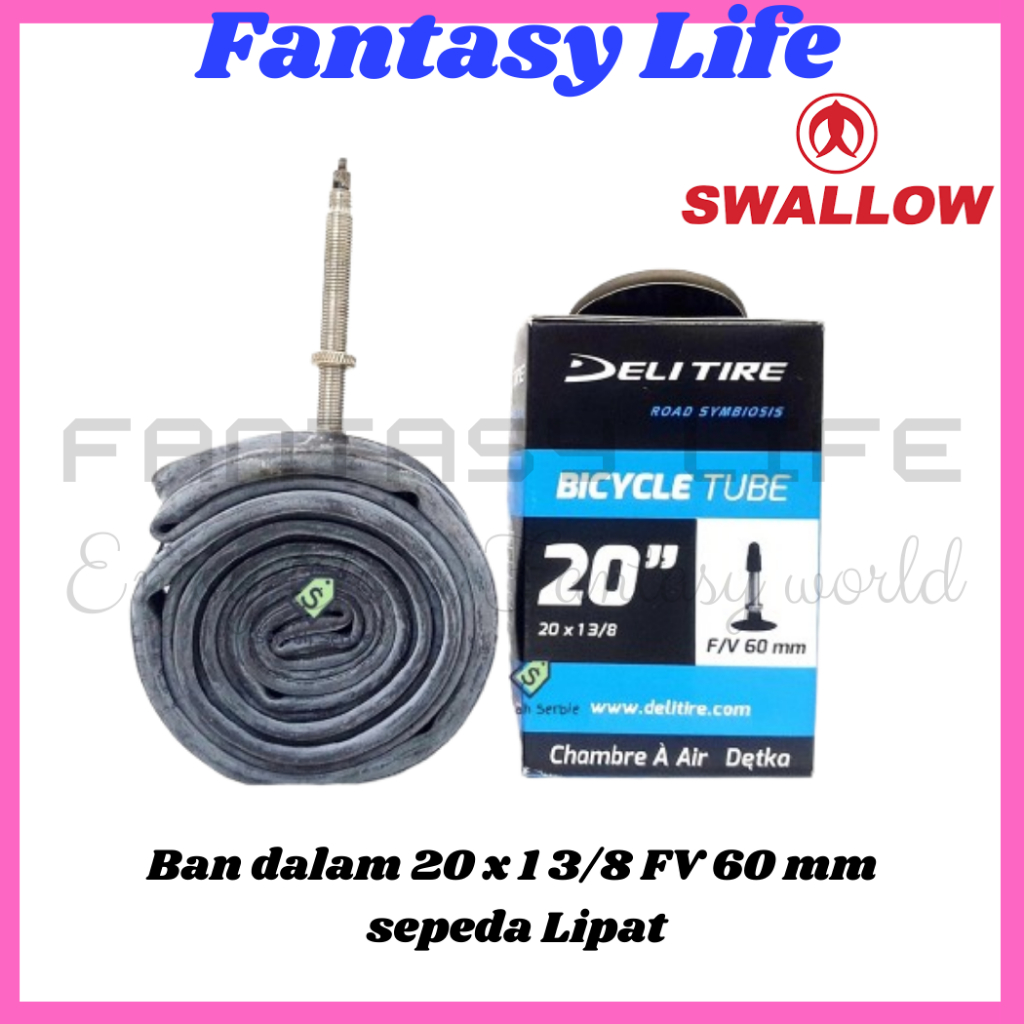 Jual Fantasy BAN DALAM SEPEDA UKURAN 20 X 1 3/8 Delitire swallow pelek 20+ 451 pentil presta FV ...