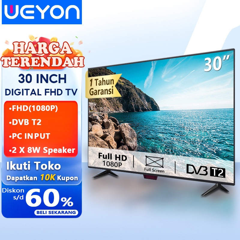 Jual Weyon Sakura TV LED 27 inch/30 inch/32 inch TV Digital Televisi FHD Televisi LED Garansi ...