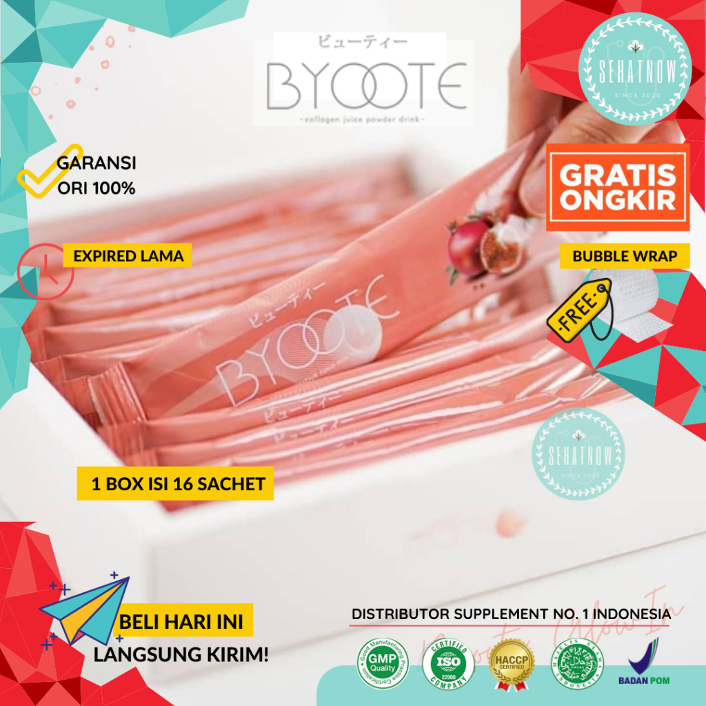 Jual BYOOTE 1 BOX MINUMAN COLLAGEN BYOTE GLUTAHIONE ANTIOAXIDANT ...