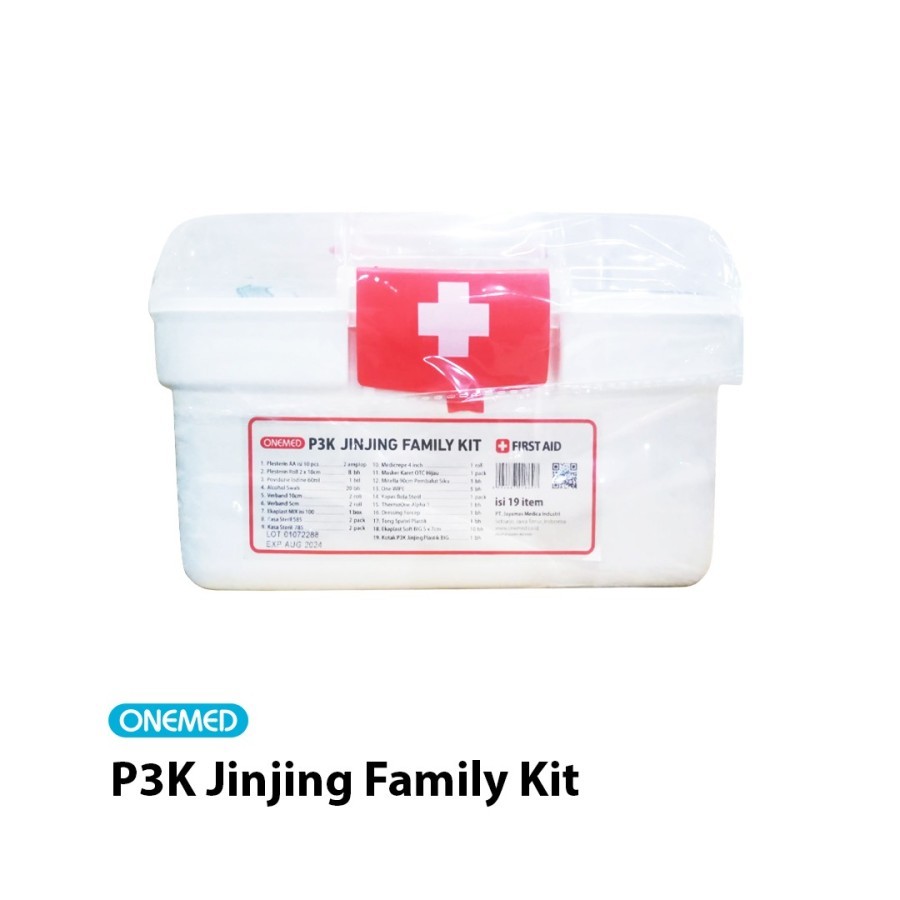 Jual [ COD] Paket Lengkap Kotak P3K Plastik Jinjing FAMILY KIT Onemed ...