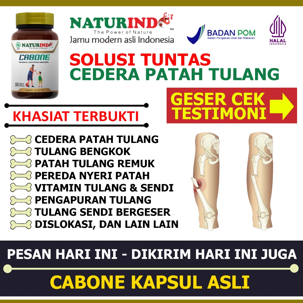 Jual Cabone Obat Patah Tulang Paling Ampuh Patah Tulang Retak Remuk ...
