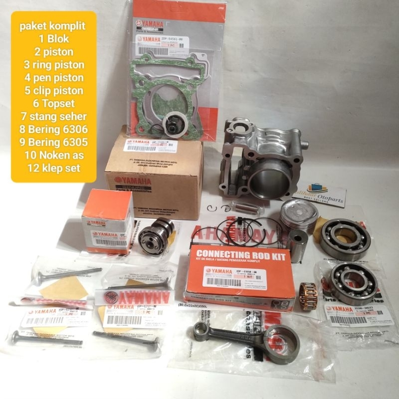 Jual Paketan Blok seher Komplit 2DP Yamaha Nmax N max Aerox 155 ...