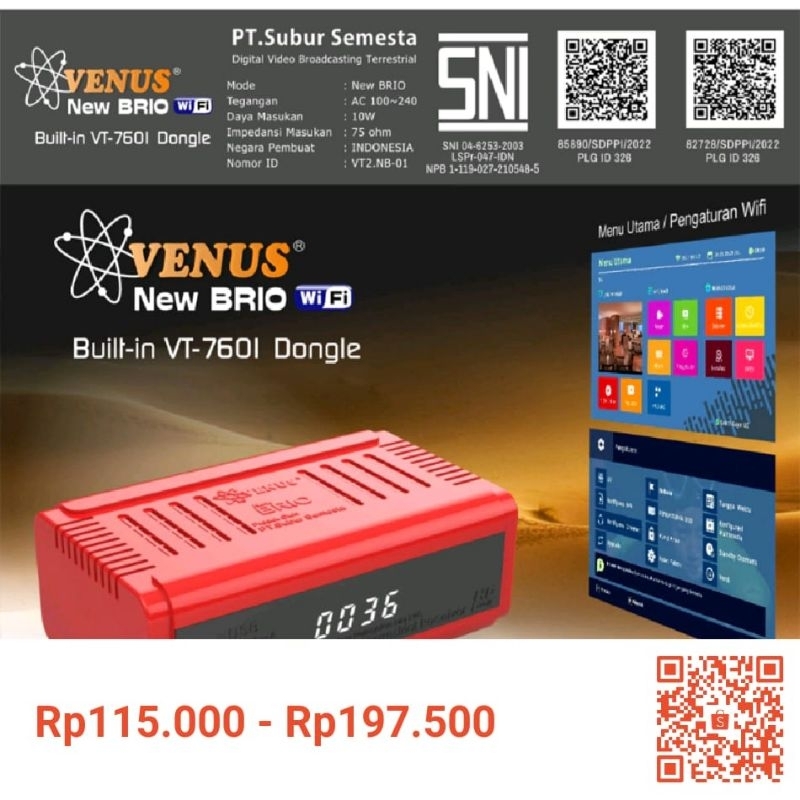 Jual SET TOP BOX VENUS INCLUDE WIFI | Shopee Indonesia