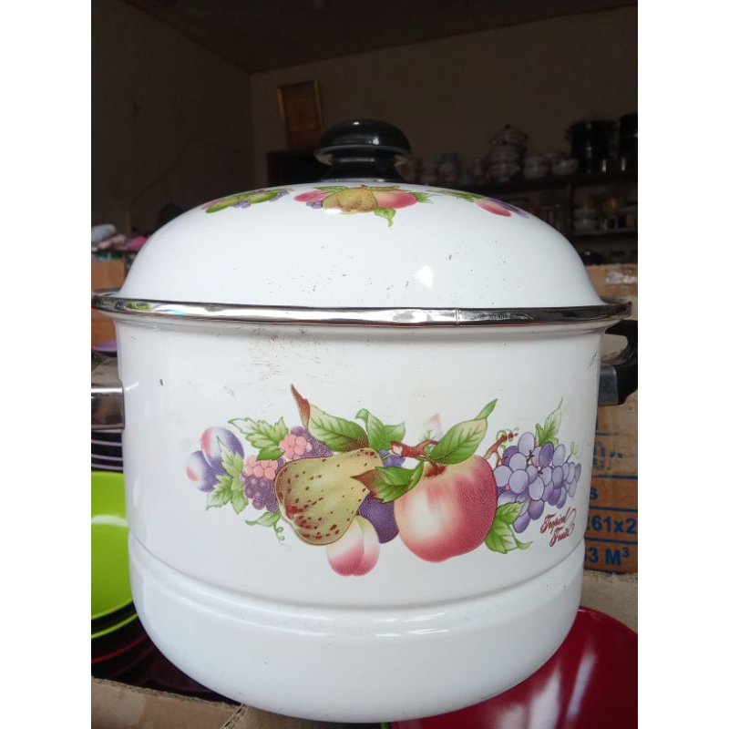 Jual wondercook steamer dengan tutup enamel diameter 24cm type Classic ...