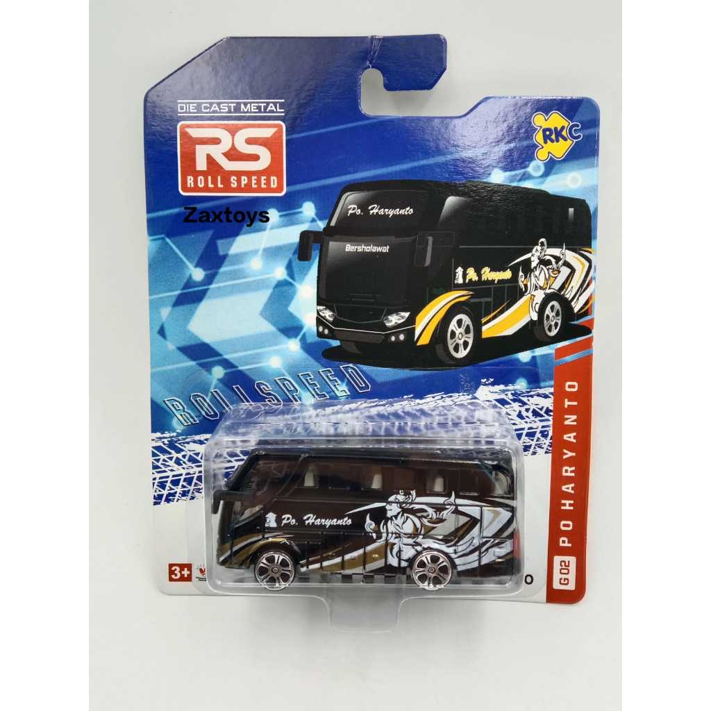 Jual Diecast 1/100 Metal RS Roll Speed Bus PO Haryanto | Shopee Indonesia