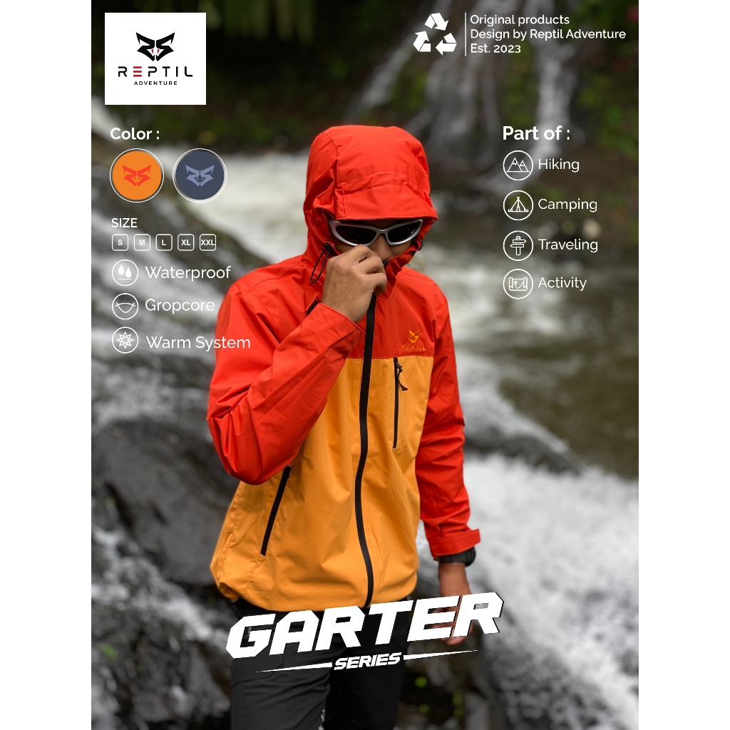Jual JAKET OUTDOOR PRIA/WANITA REPTIL ADVENTURE GARTER series | Shopee ...